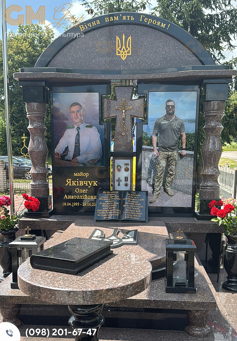 Замовити меморіальний комплекс військовому №1448 недорого | GM Group